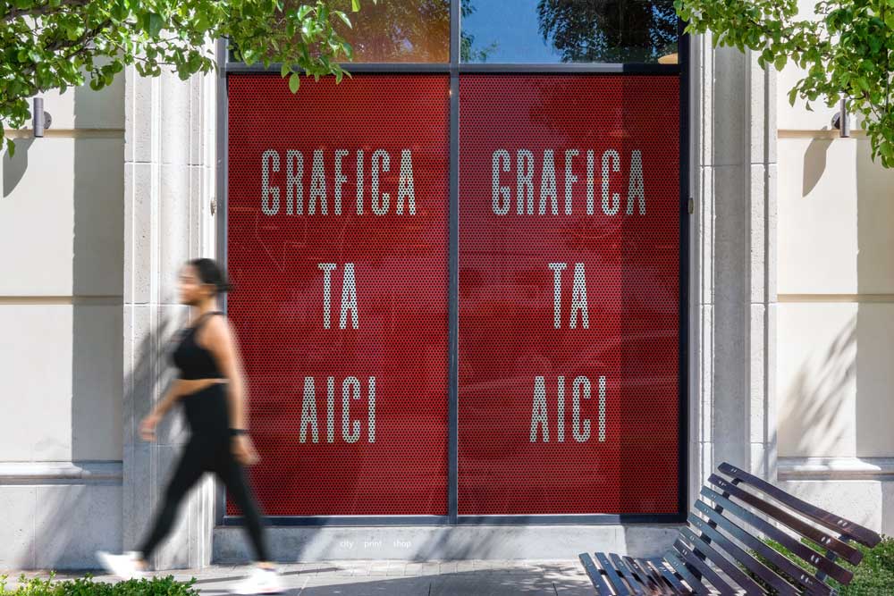 Autocolant pentru Geam One Way Vision Window Graphics